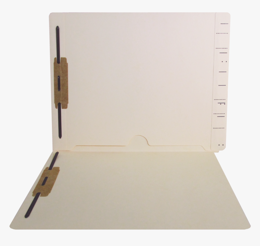 End Tab Pocket Folder With Full Size Pocket On Right - Plywood, HD Png ...