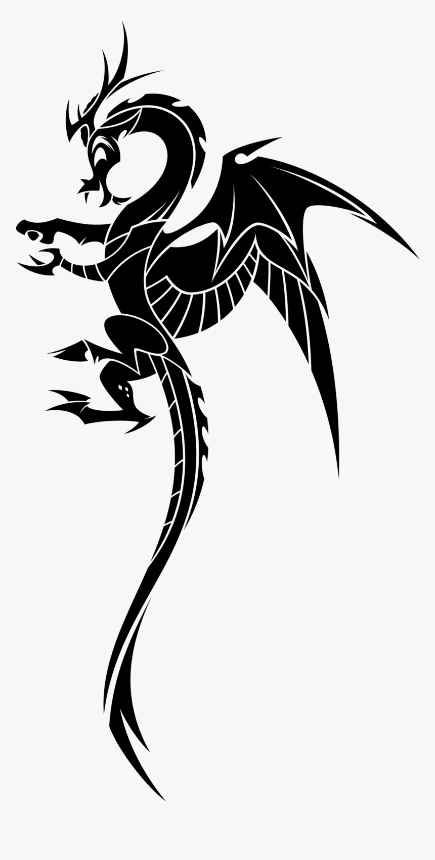 Discord Tattoo Bw By Hexfloog-d769xah - Mlp Discord Tattoo, HD Png ...
