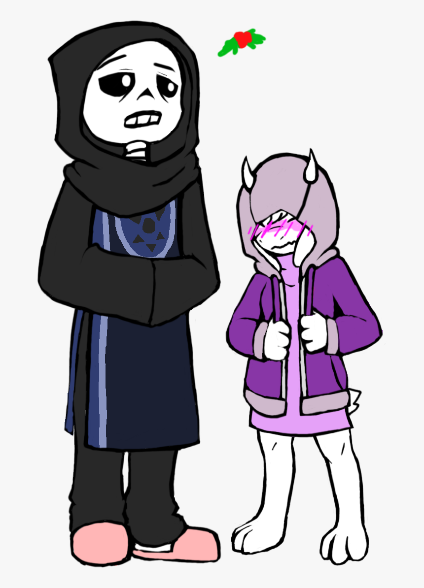 Altertale Sans And Toriel Under A Mistletoe Because - Altertale Sans X ...