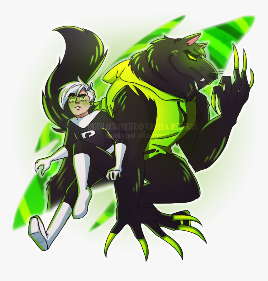 Dannymay Day Fifteen - Danny Phantom And Wulf, HD Png Download ...
