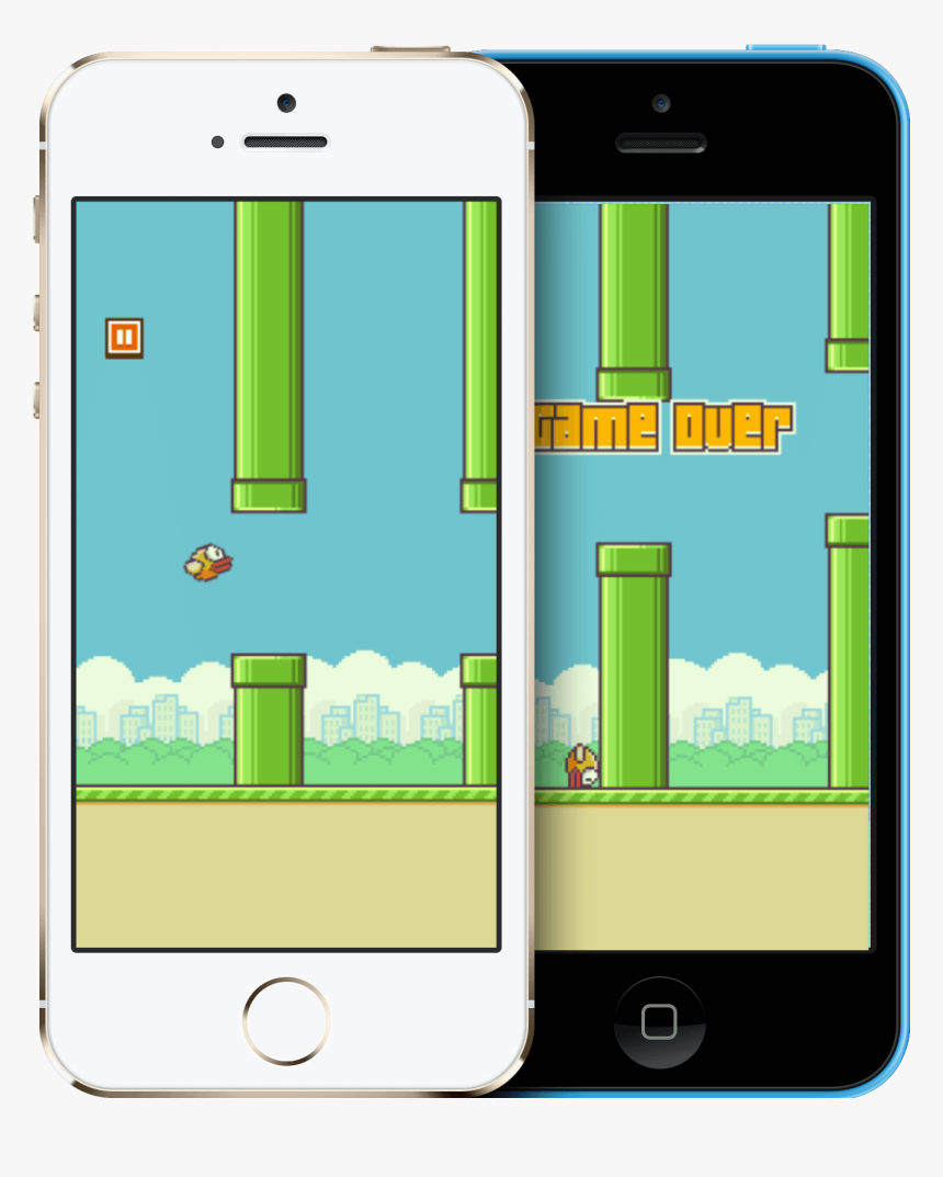 Flappy Bird - Flappy Bird On Mobile, HD Png Download , Transparent Png ...