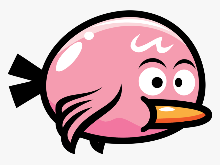 Pink,art,fictional Character - Flappy Bird Game Png, Transparent Png ...
