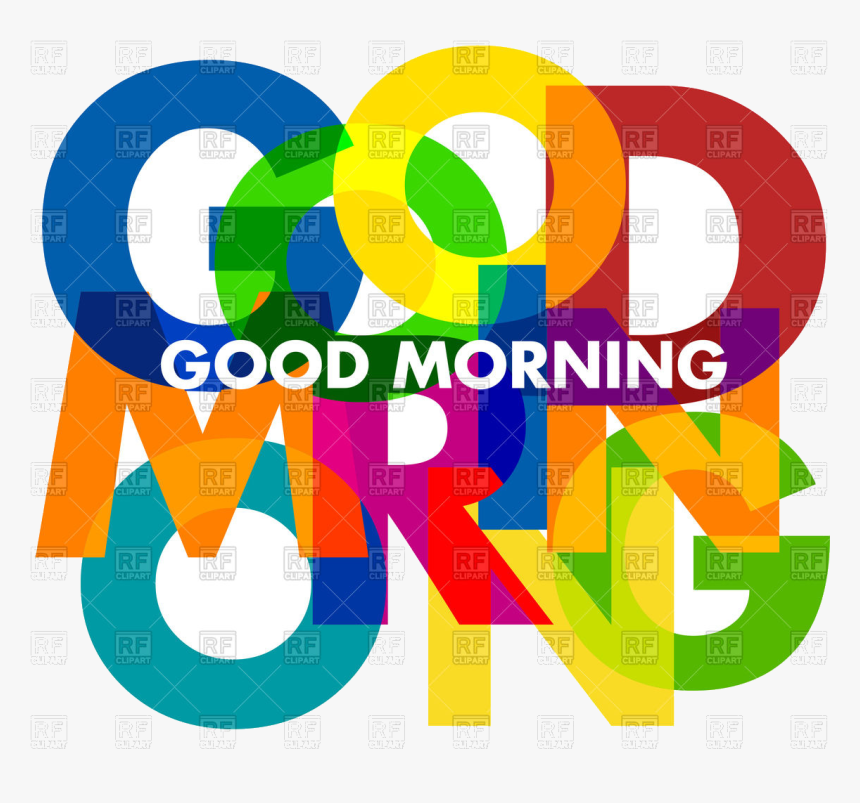 Good Morning Inscription Vector Image Illustration - Good Morning ...