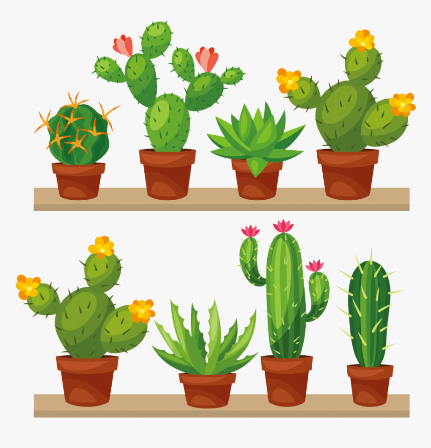 Cactus Transparent Png Clip Art Image - Cactus Succulent Clip Art, Png ...