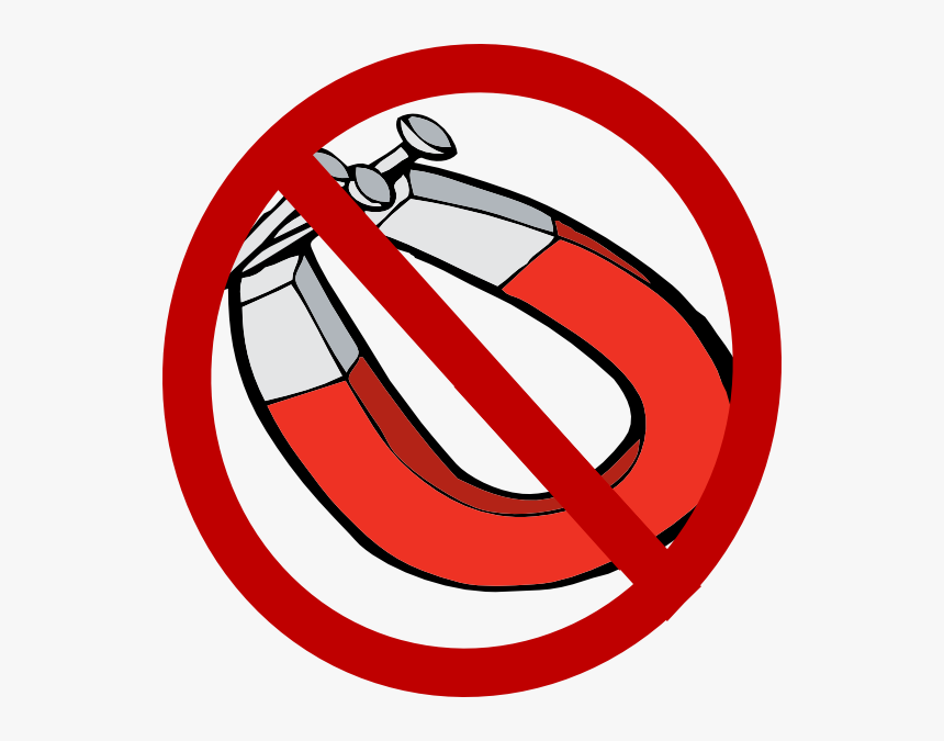 Clip At Magnetic - Magnetic And Non Magnetic Signs, HD Png Download ...