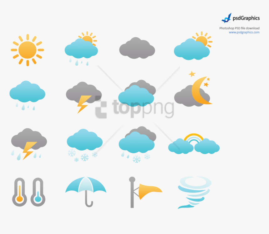 Weather Icons Png Transparent - Png Icon Weather Free, Png Download ...