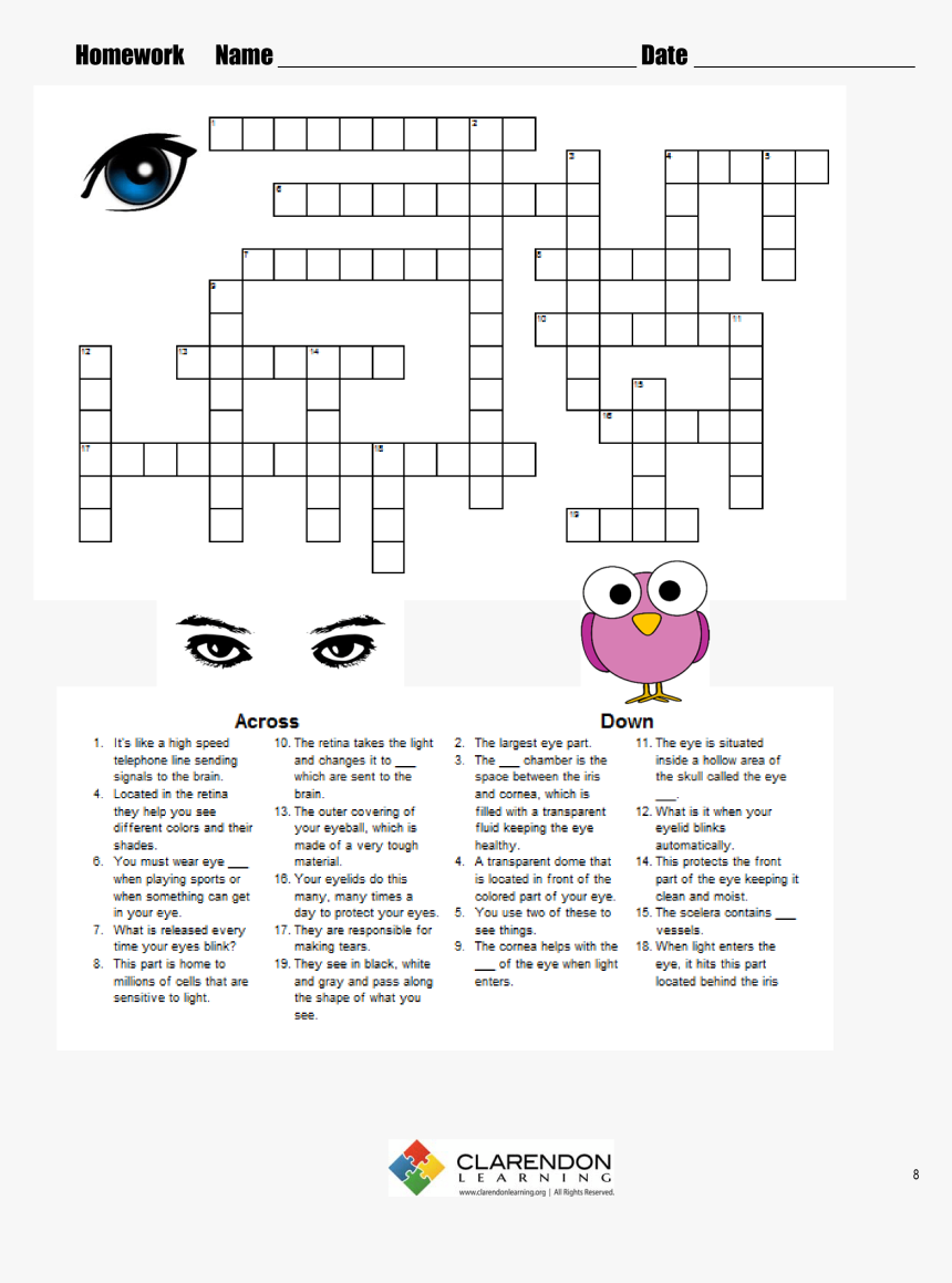 S-the Human Eye - Figures Of Speech Puzzle, HD Png Download ...