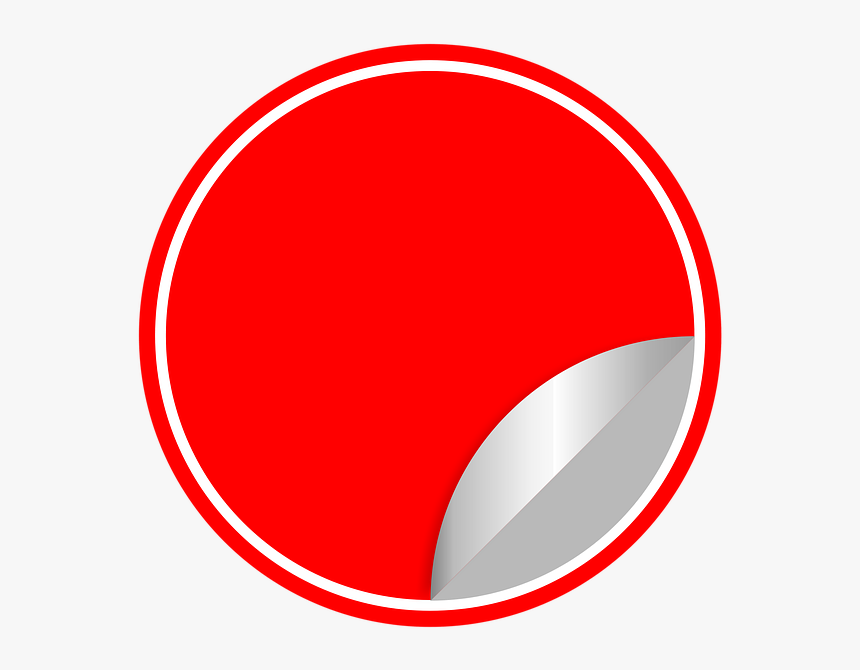 Sticker, Tag, Label, Office, Website, Red, Advertising - Circle, HD Png ...