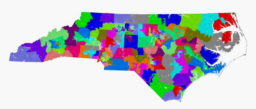 Picture Of Nc S Jaggy Rambling Districts - Map Of North Carolina, HD ...