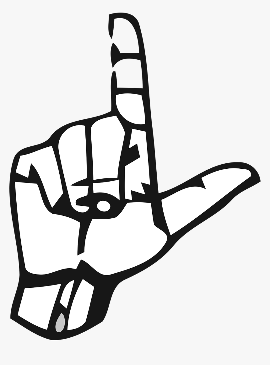 Letter L In Sign Language, HD Png Download , Transparent Png Image ...