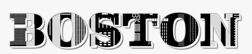 Boston Typography Enhanced Clip Arts - Transparent Boston Clip Art, HD ...
