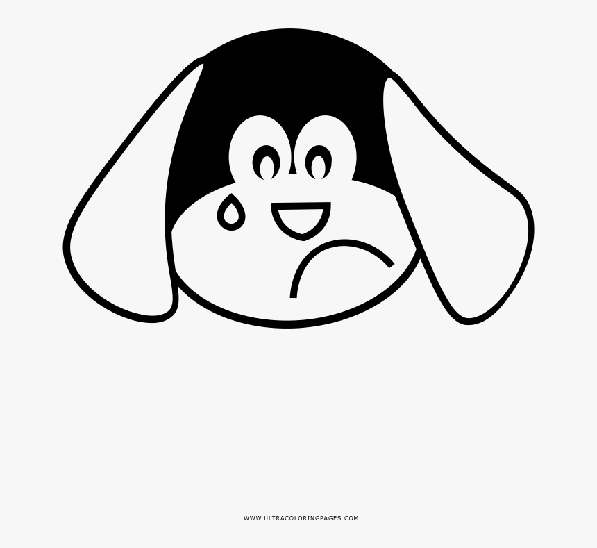 Sad Dog Coloring Page, HD Png Download , Transparent Png Image - PNGitem