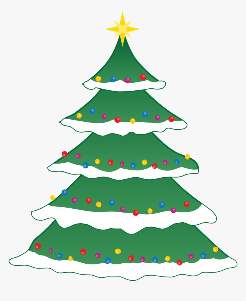 Snowy Christmas Tree Clipart