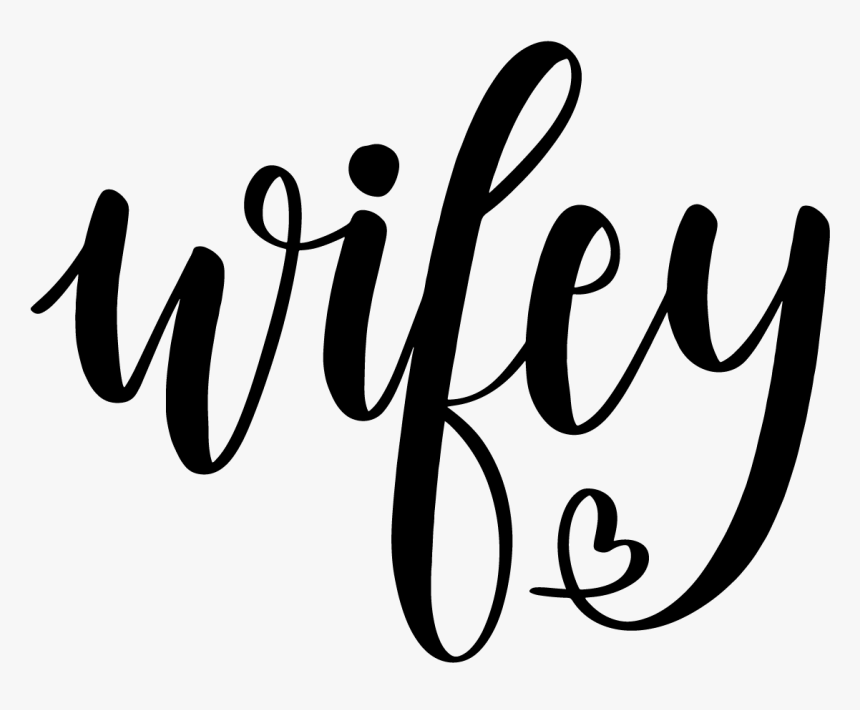 Silhouette Design Store - Wifey Stickers, HD Png Download , Transparent ...