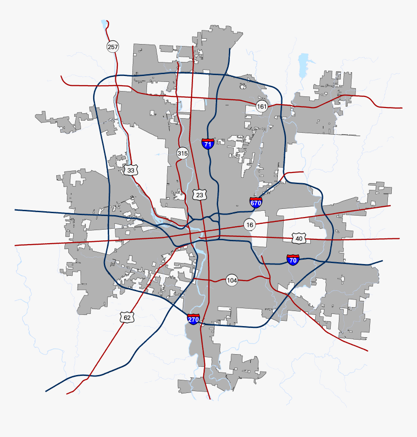 Columbus Map Center - Columbus City Map, HD Png Download , Transparent ...