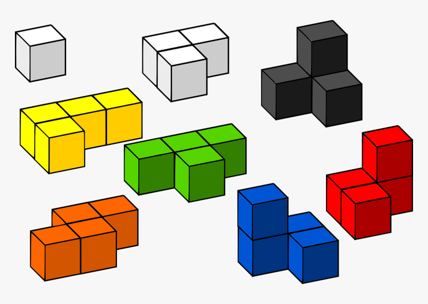 3d Tetris Blocks, HD Png Download , Transparent Png Image - PNGitem