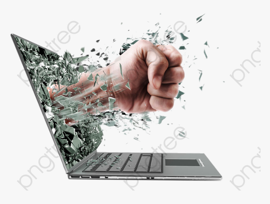Laptop Broken Png, Transparent Png , Transparent Png Image - PNGitem