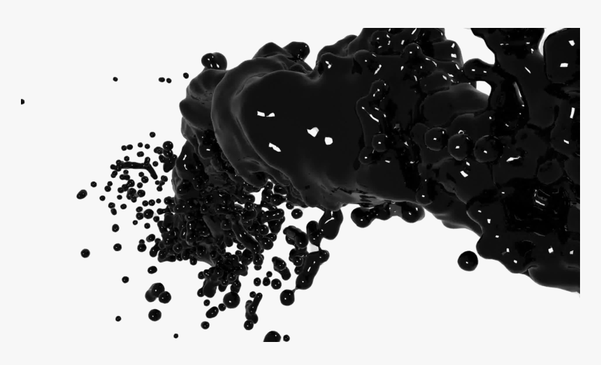 Water Liquid Png - Paint Flow Png Black, Transparent Png , Transparent ...