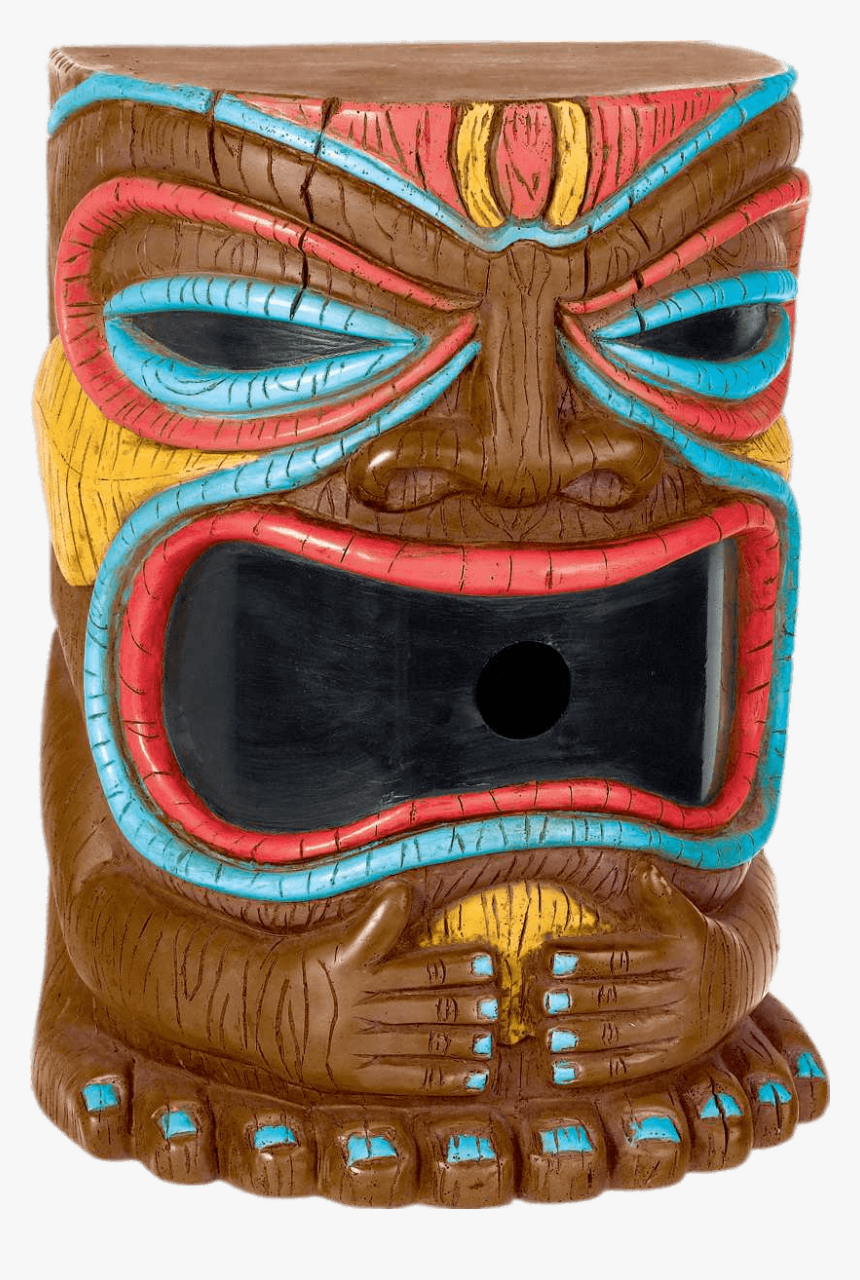 Tiki Head Hands On Belly - Tiki Bubble Machine, HD Png Download ...
