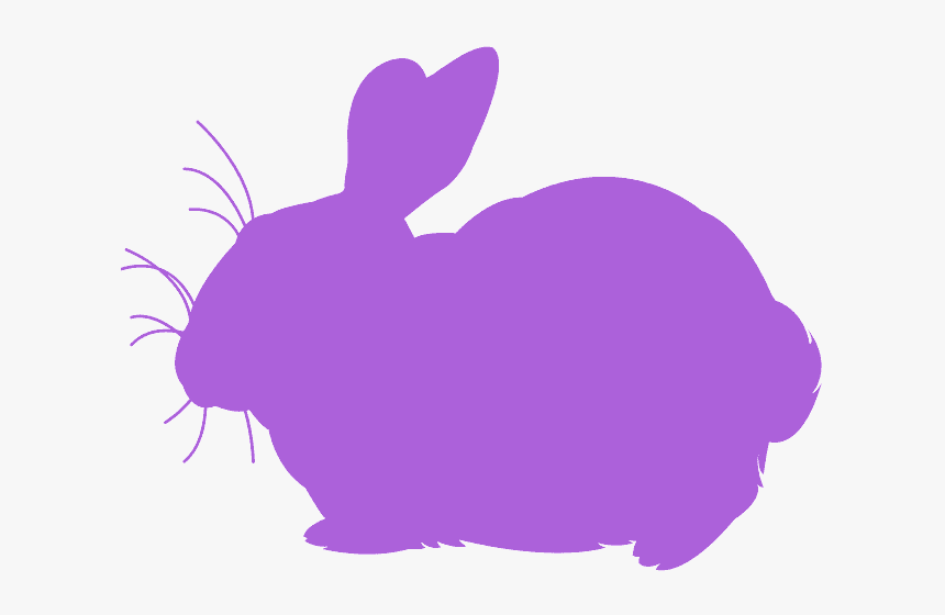 Clipart Solid Color Silhouette Bunnies, HD Png Download , Transparent ...