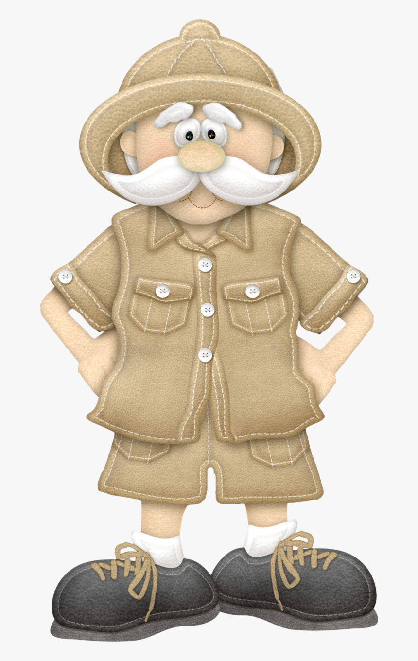 Safari Pinterest Clipart - Old Zookeeper Clipart, HD Png Download ...