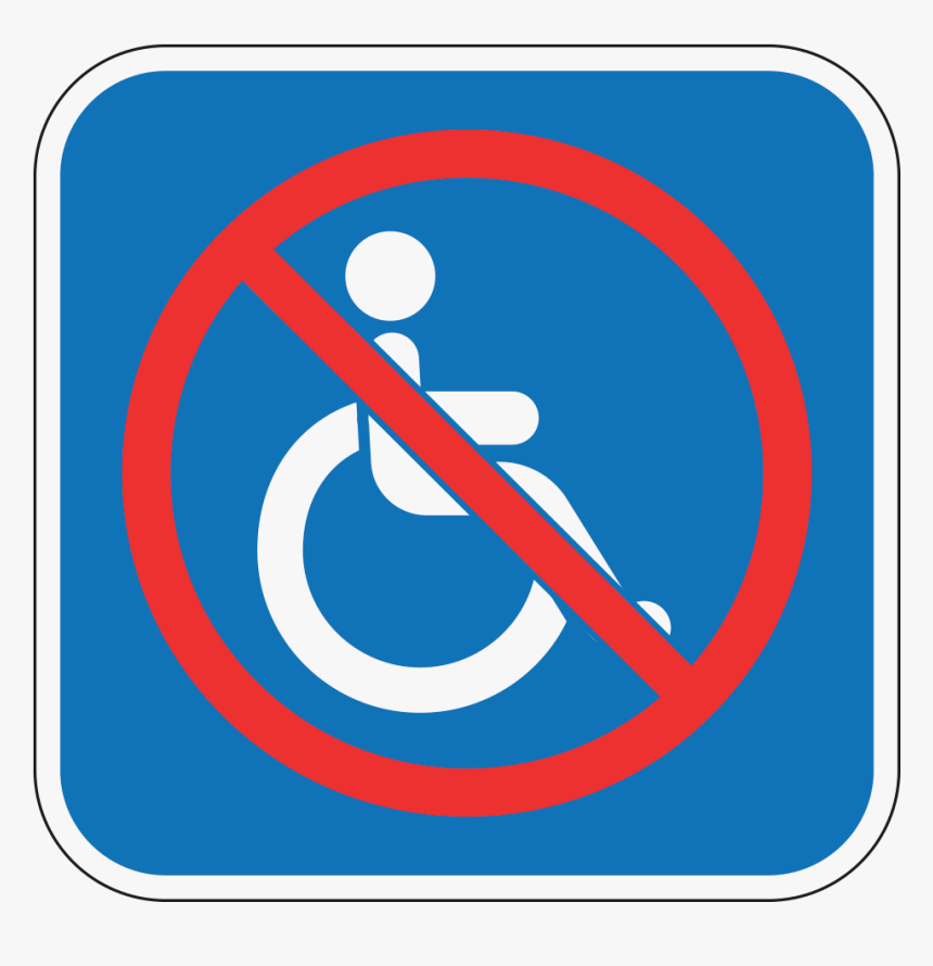 No To Wheelchair, HD Png Download , Transparent Png Image - PNGitem