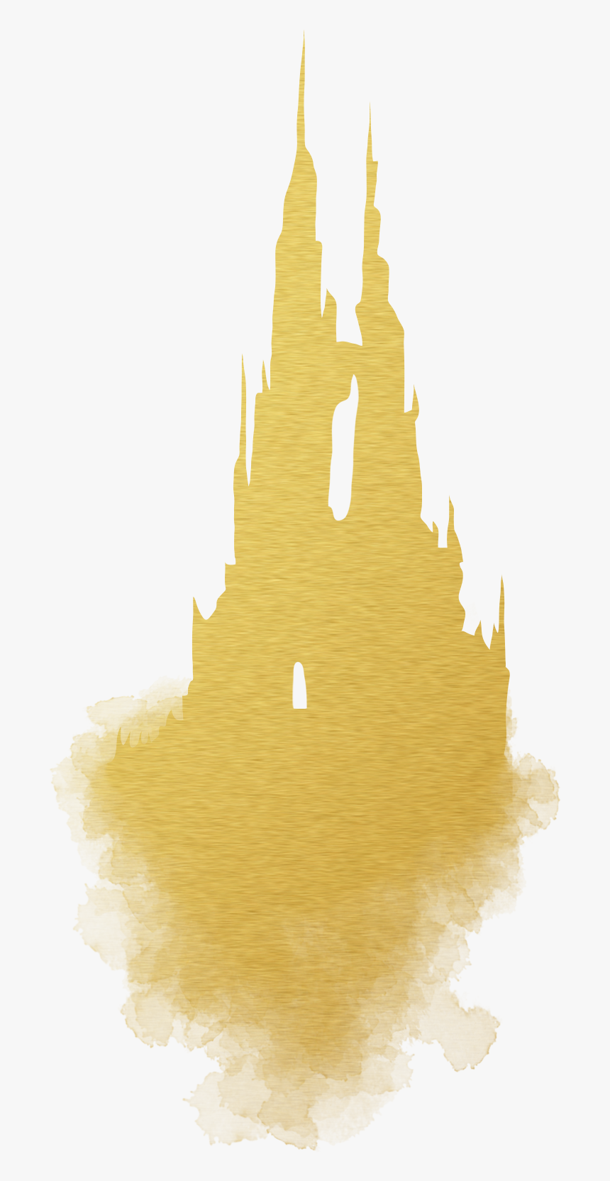 Castle Gold Foil - Illustration, HD Png Download , Transparent Png ...