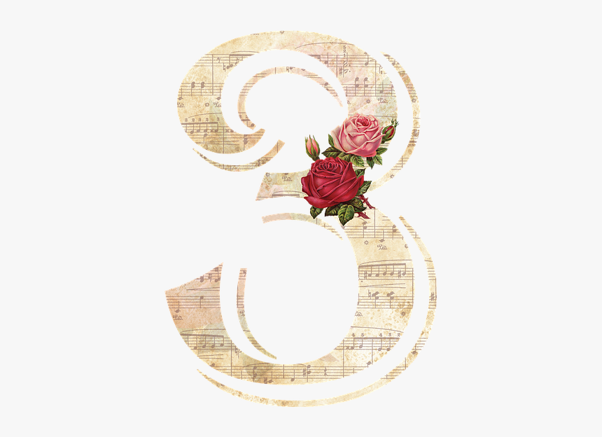 Figure, Number, The Number Of, Transparent Background - Floral Numbers ...