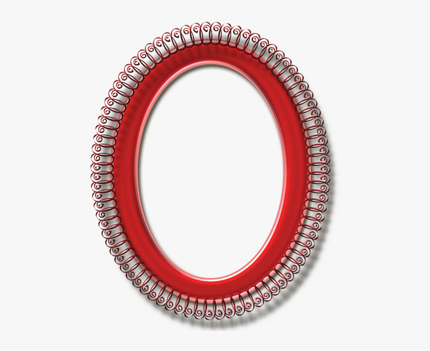 Mirror - Oval Red Frame Png, Transparent Png , Transparent Png Image ...