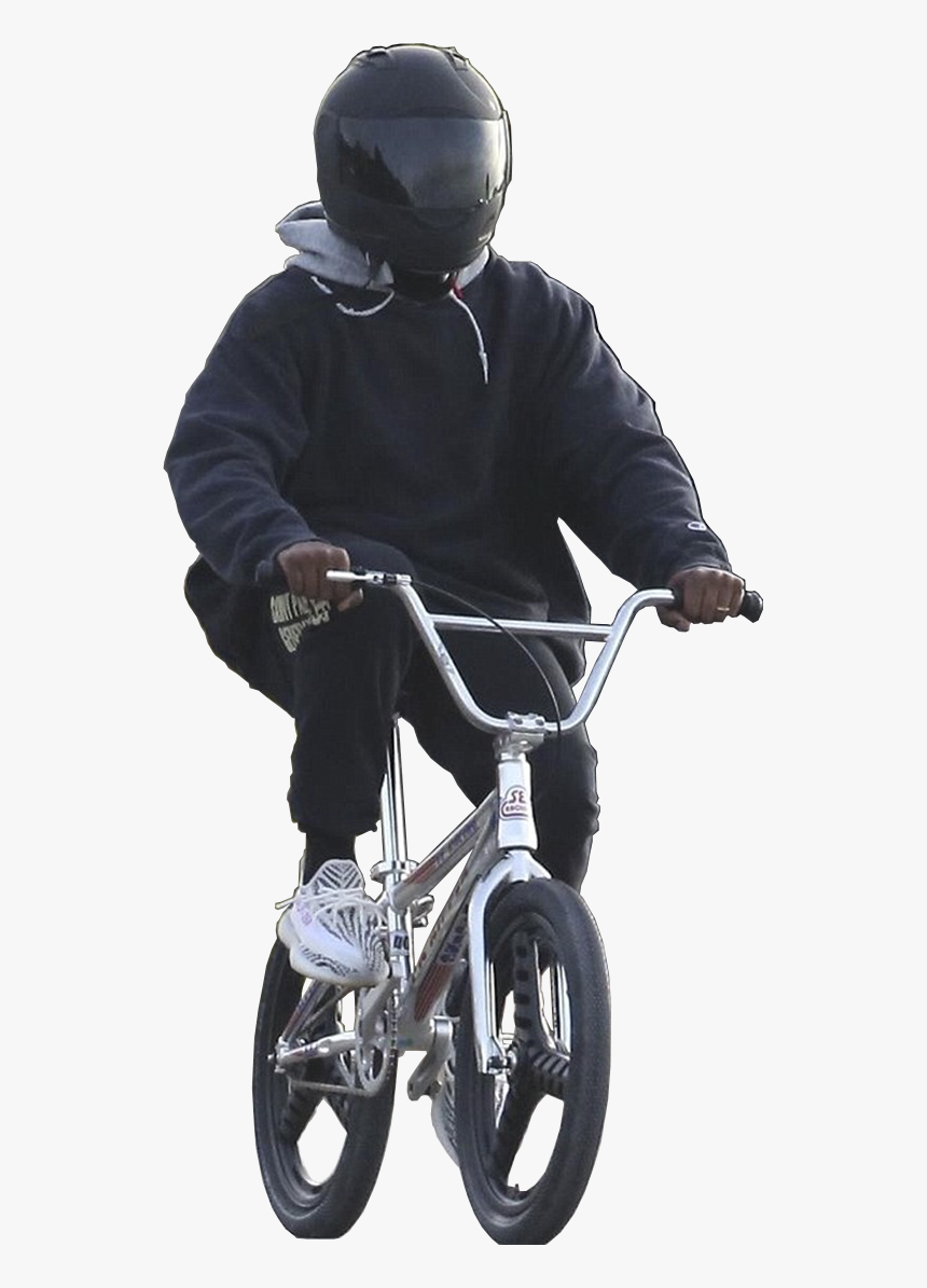 Kanye West On His Bmx, HD Png Download , Transparent Png Image - PNGitem