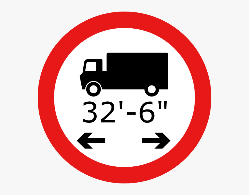 Road Signs Svg Clip Arts - Length Limit Road Sign, HD Png Download ...