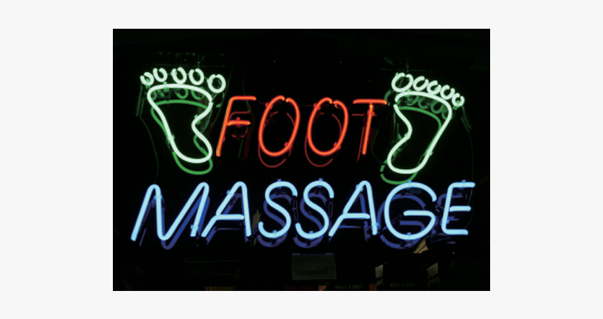 Foot Massage Neon Sign - Neon Sign, HD Png Download , Transparent Png ...
