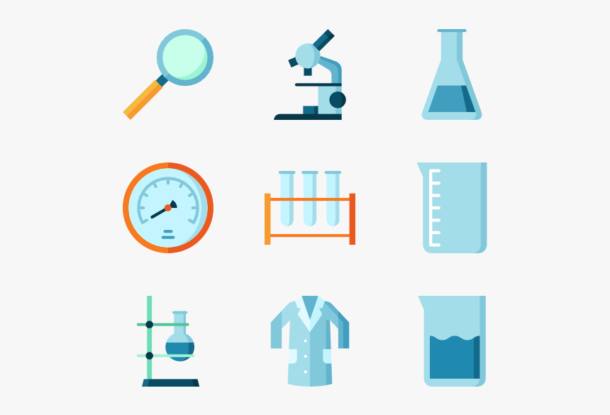 Laboratory Set Transparent Image - Laboratory Icon Png, Png Download ...