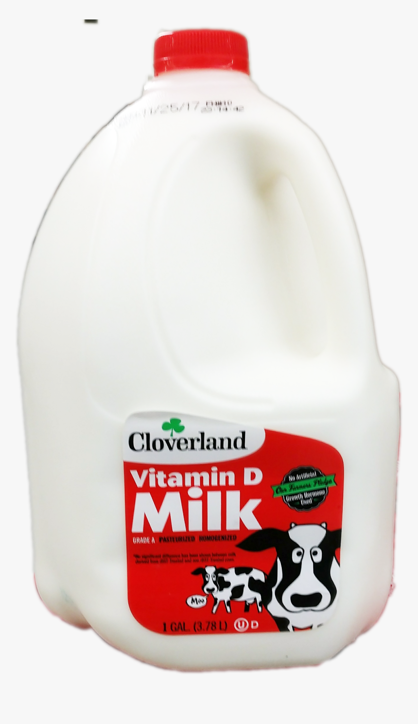 Cloverland Whole Milk Gallon - Cloverland Milk, HD Png Download ...