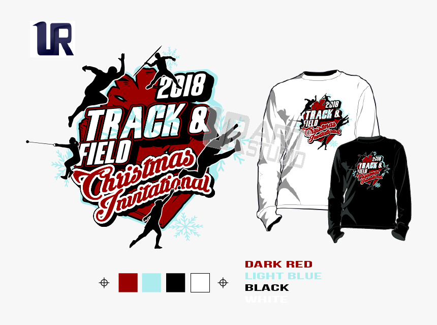 Track & Field Christmas Invitational Tshirt Vector - Track And Field T ...