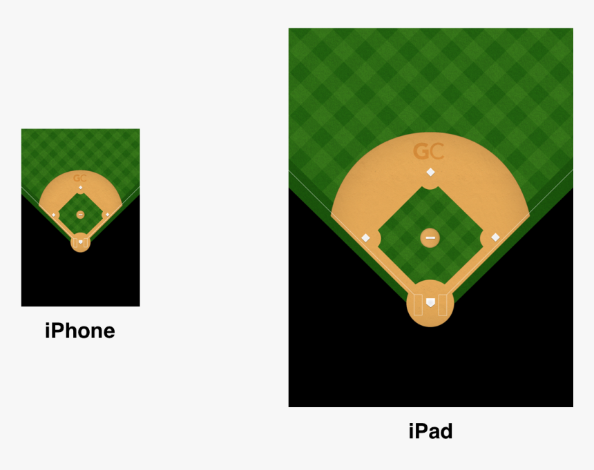 Ipad - Baseball Field, HD Png Download , Transparent Png Image - PNGitem