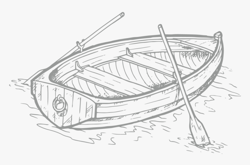 Row Boat Outline