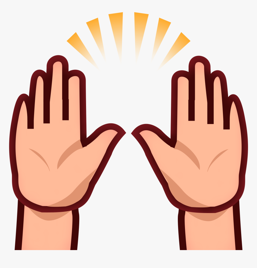 Simple Hand Clipart , Png Download - Hands Raised Clipart, Transparent ...