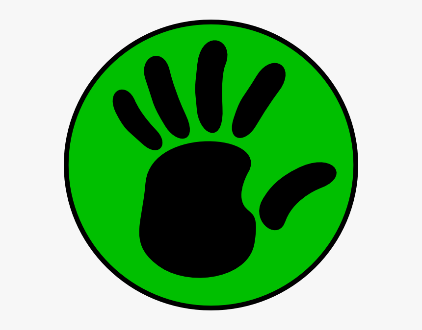 Green Hand Svg Clip Arts - Left Hand Clip Art, HD Png Download ...