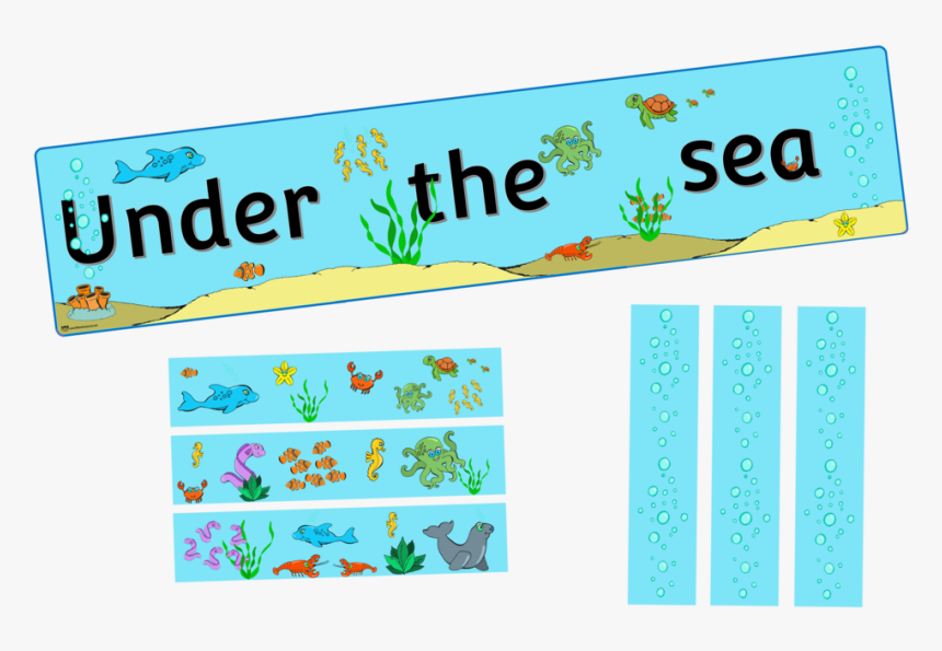 Banner Under The Sea Theme, HD Png Download , Transparent Png Image ...