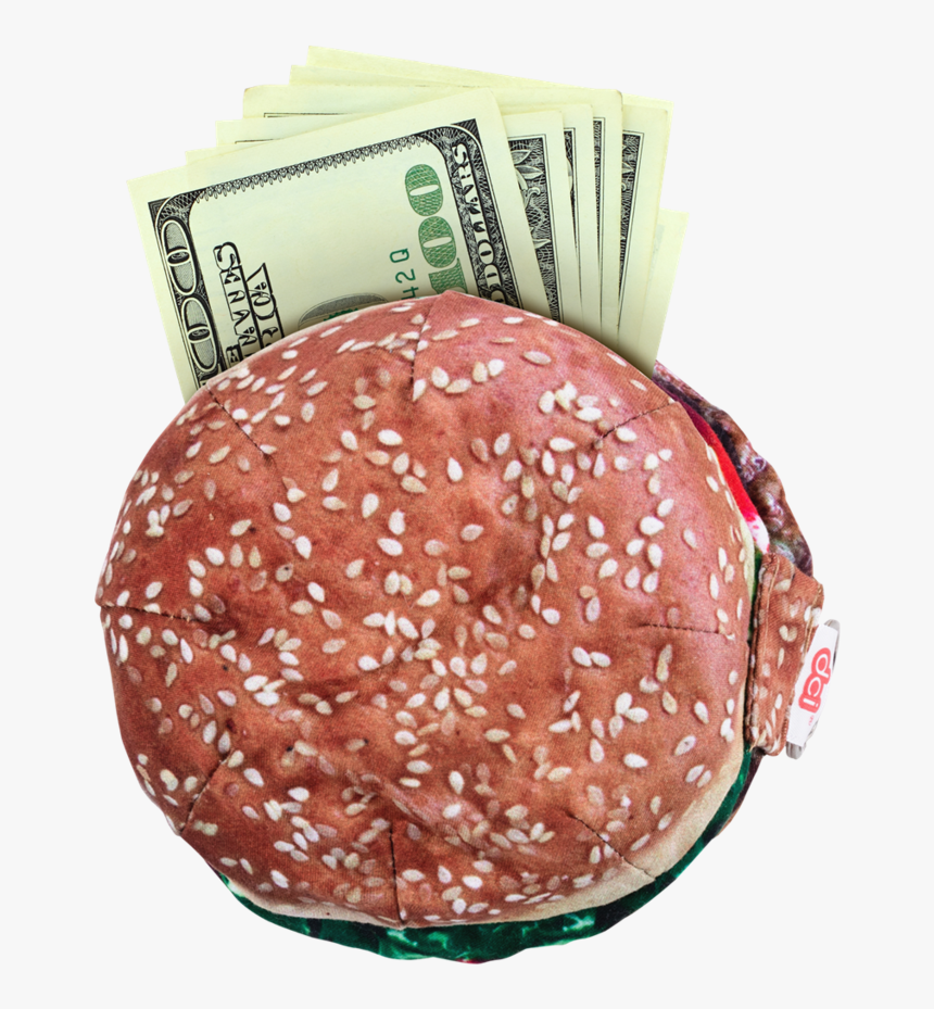 Yummypocket Hamburger With Dollar Bills - Cash, HD Png Download ...