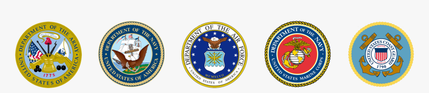 Army Navy Air Force Marines Coast Guard, HD Png Download , Transparent ...