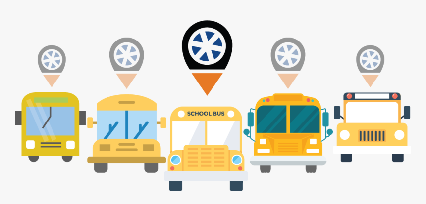 Gps Clipart Gps Tracking - School Bus Tracking Icon, HD Png Download ...