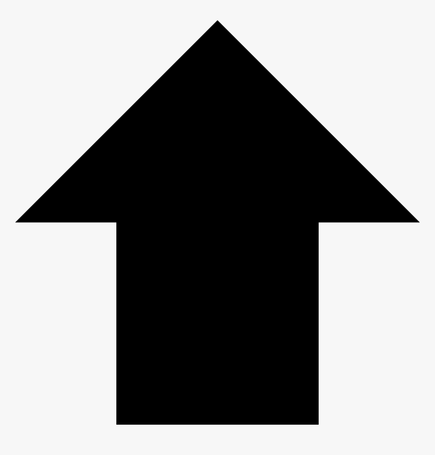 Arrow Simple Black Top - Arrow Pointing Up Png, Transparent Png ...