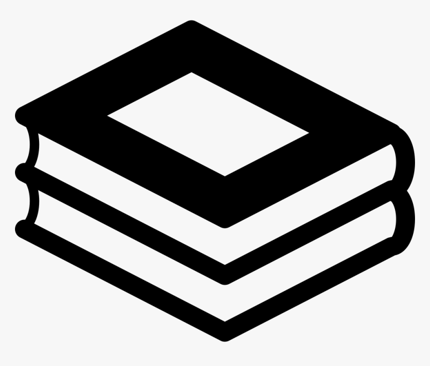 Stack Of Two Books - Book Stack Icon Png, Transparent Png , Transparent ...