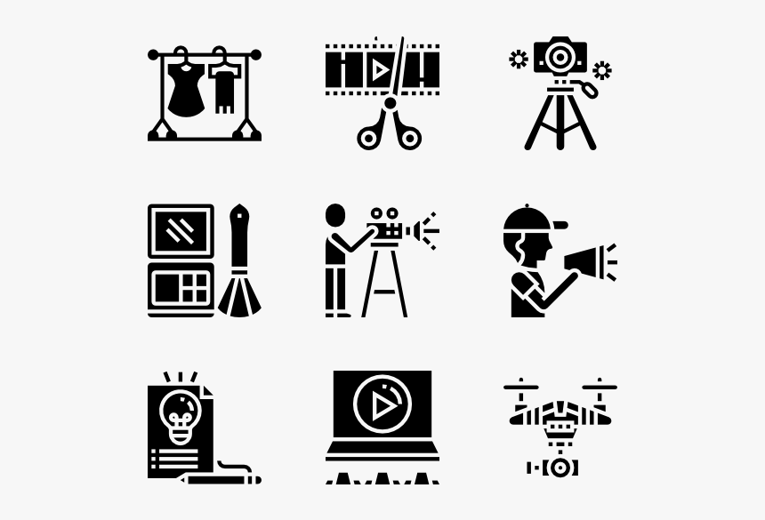 Video Production - Film Production Icon Png, Transparent Png ...