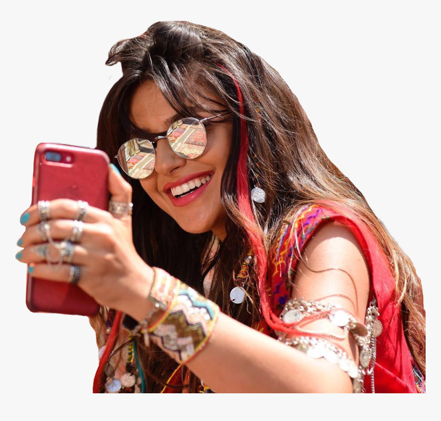 Transparent Girl On Phone Png - Girl With Mobile Png, Png Download ...