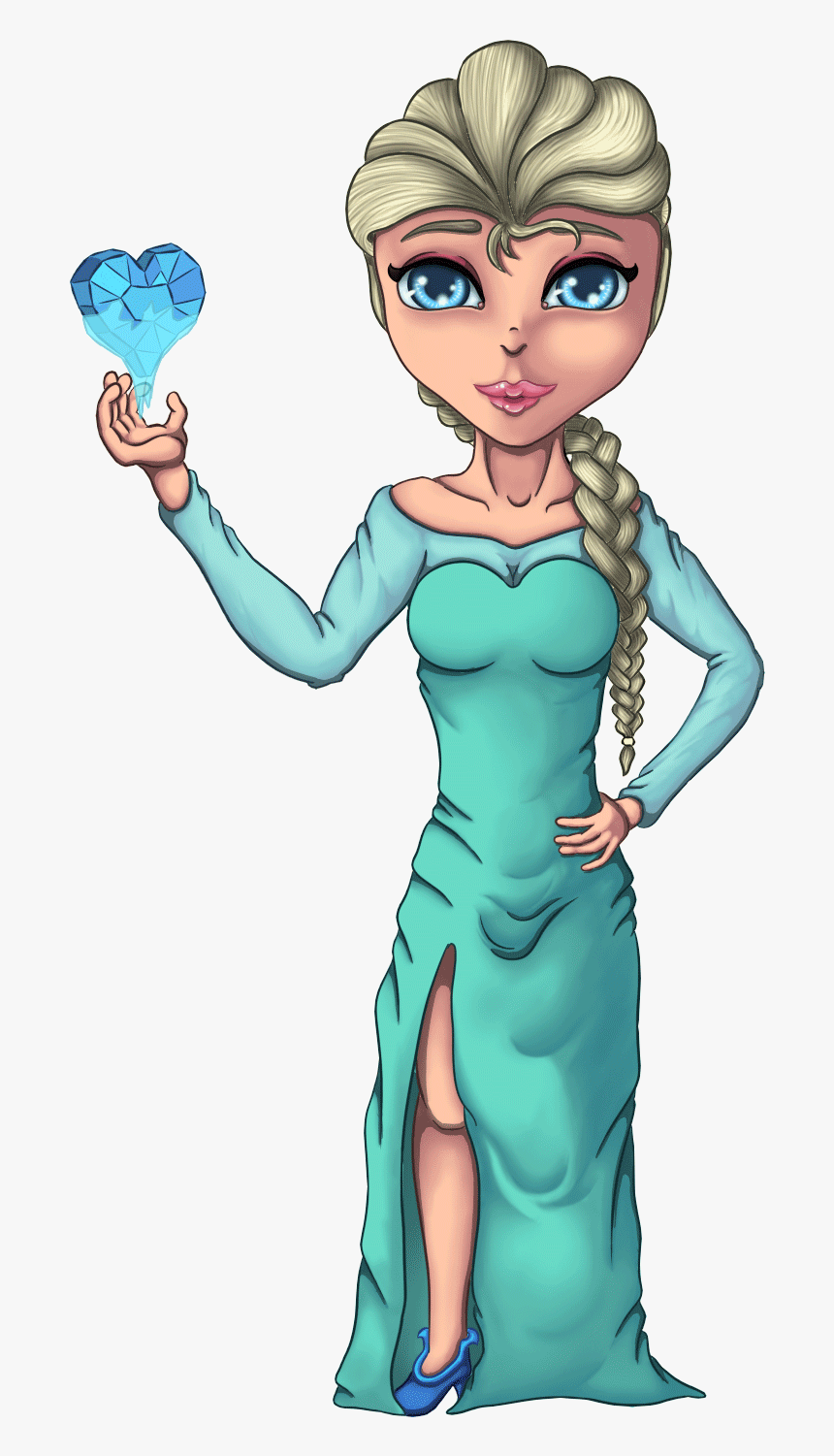 Elsa Clipart Frozen Cartoon - Cartoon, HD Png Download , Transparent ...