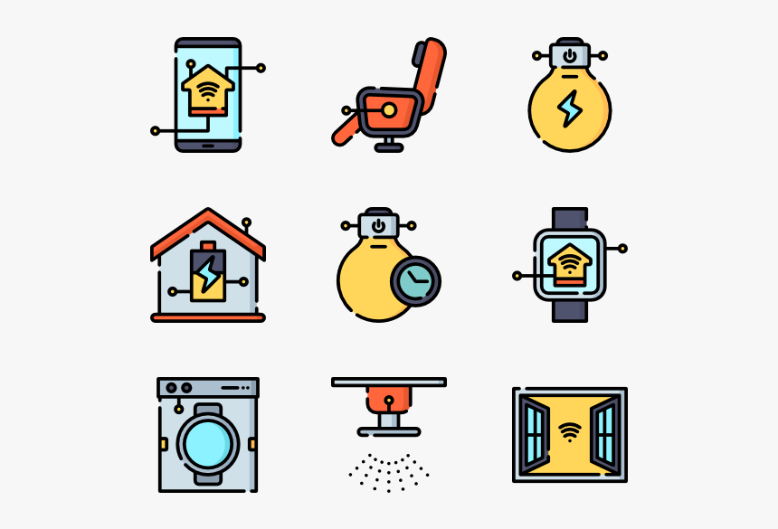 Smart House - Manufacturing Color Icon Png, Transparent Png ...