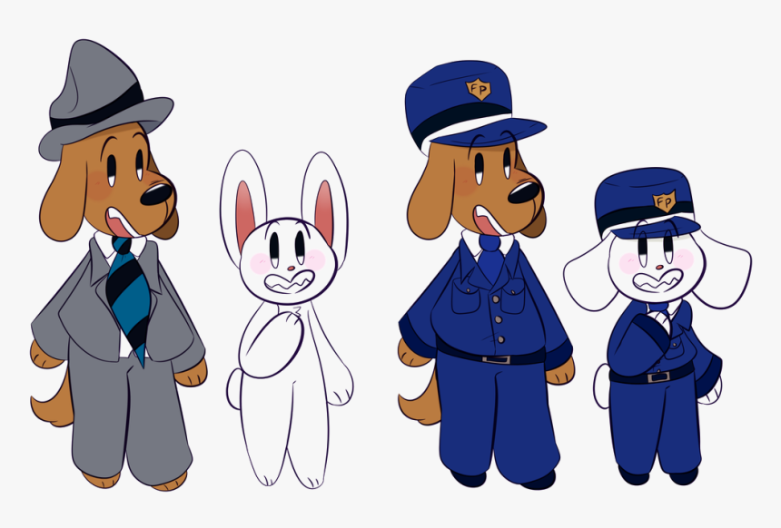 Sam And Max Free Png Image - Cartoon, Transparent Png , Transparent Png ...